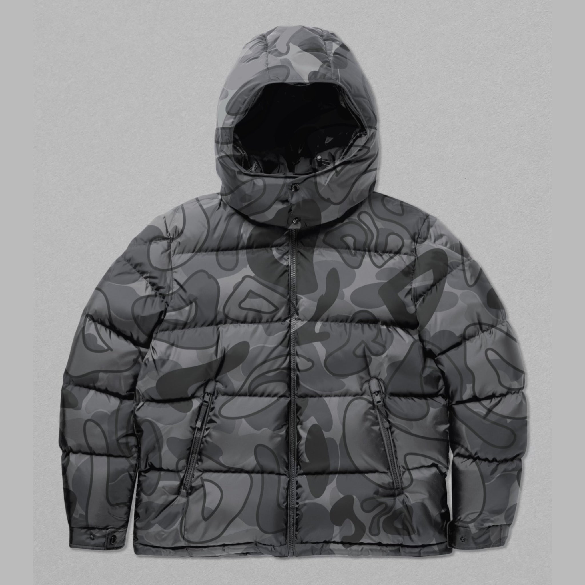 DLC CAMO PUFF JACKET – De La Calle Records